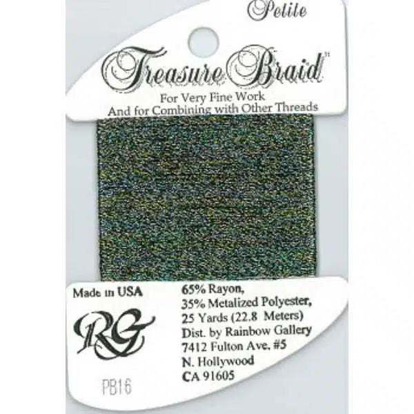 PB16 Dark Multi, Treasure Braid Petite – Needlework, Linen & More